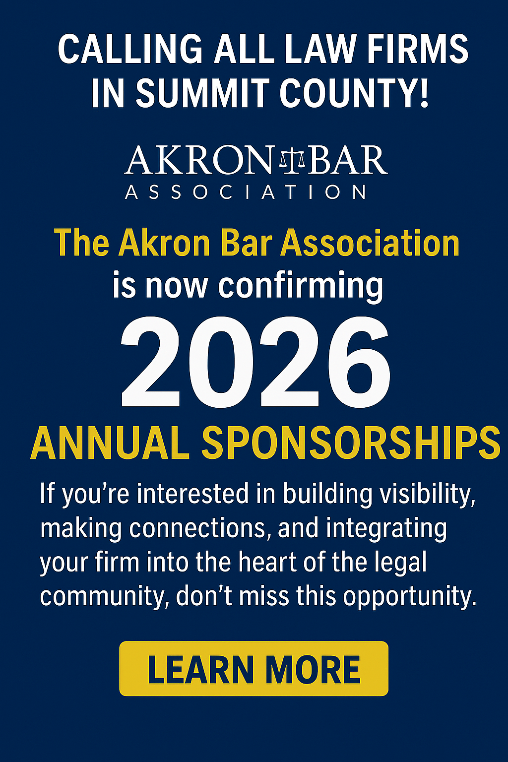 The Akron Bar Association is now confirming 2026 Annual Sponsorships ...